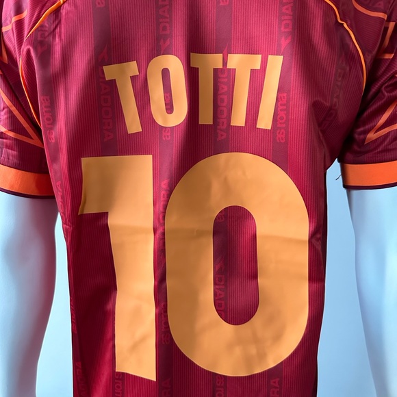 Diadora | Shirts | Francesco Totti As Roma New Mens Retro Vintage ...